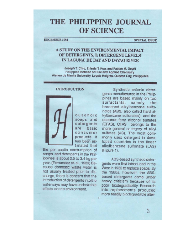 (PDF) THE PHILIPPINE JOURNAL OF SCIENCE