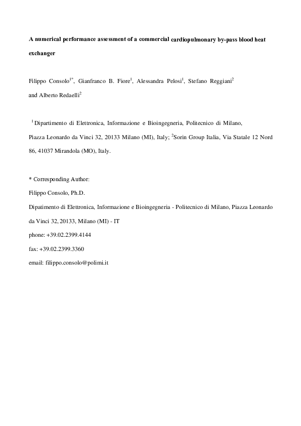 (PDF) A numerical performance assessment of a commercial ...