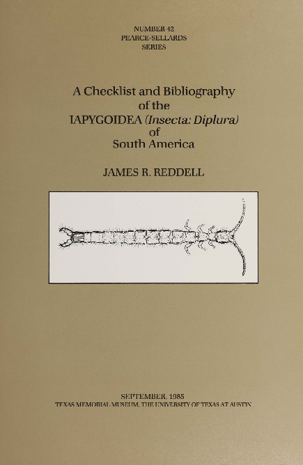 (PDF) A Checklist and Bibliography of the Iapygoidea (Insecta: Diplura ...