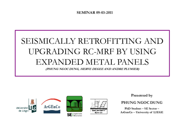 (PDF) Seismically Retrofitting and Upgrading RC-MRF by Using Expanded ...