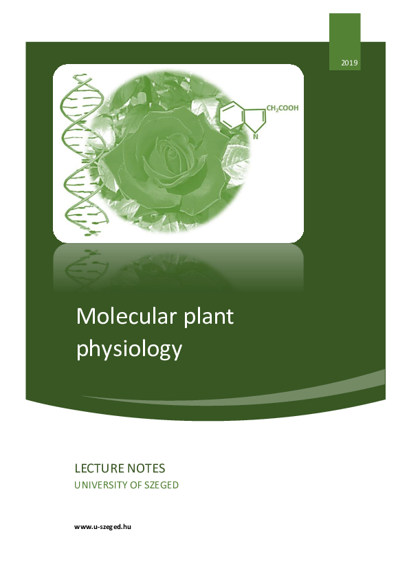 (PDF) Molecular plant physiology