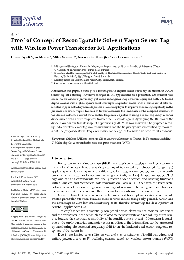(PDF) Proof of Concept of Reconfigurable Solvent Vapor Sensor Tag with ...