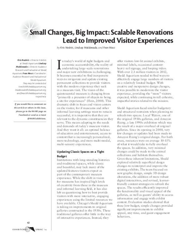 (PDF) Small Changes , Big Impact : Scalable Renovations Lead to ...