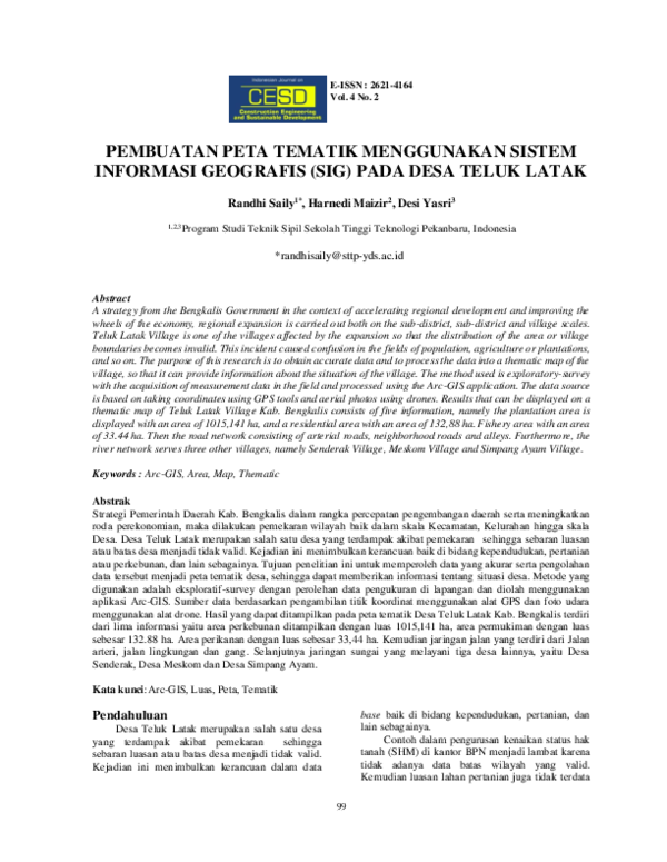 (PDF) Pembuatan Peta Tematik Menggunakan Sistem Informasi Geografis ...