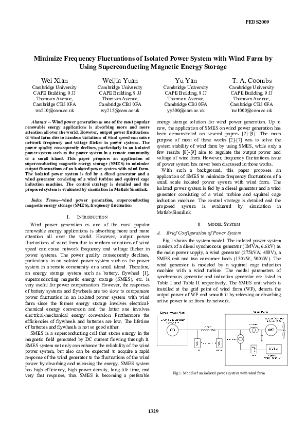 (PDF) Minimize frequency fluctuations of isolated power system with ...