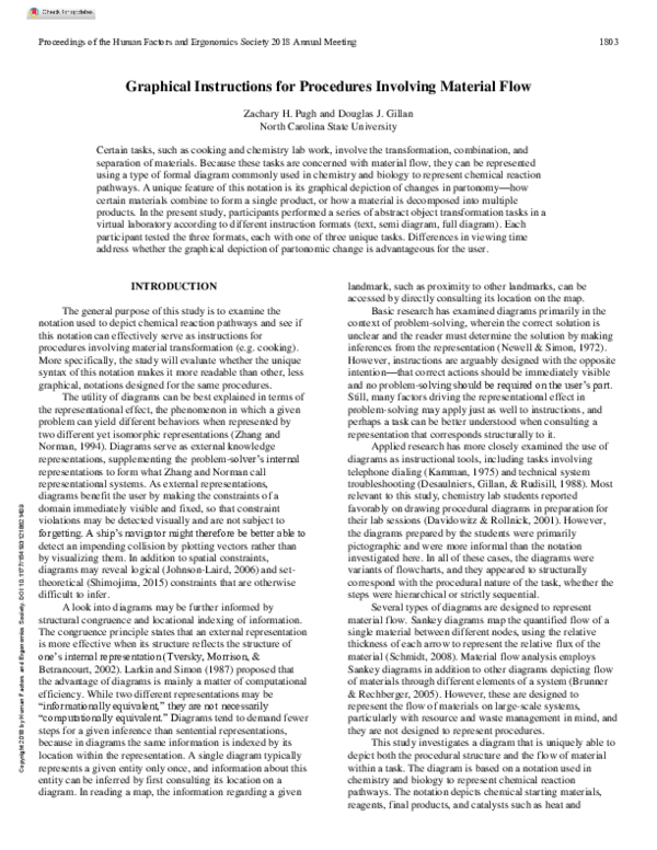 (PDF) Graphical Instructions for Procedures Involving Material Flow