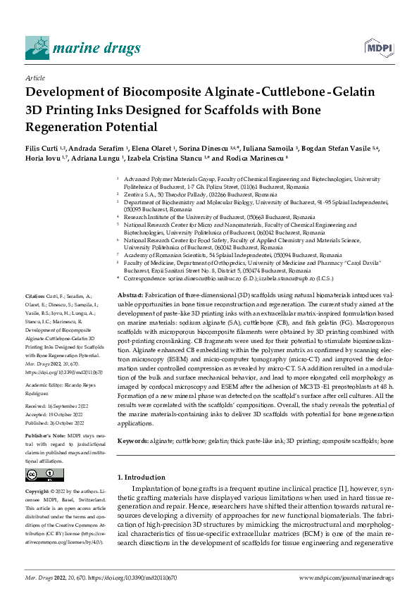 (PDF) Development of Biocomposite Alginate-Cuttlebone-Gelatin 3D ...