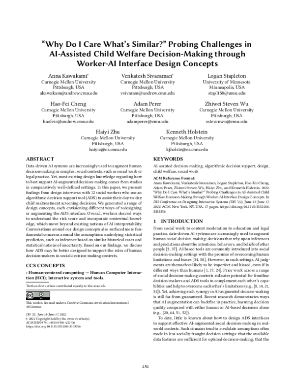 (PDF) “Why Do I Care What’s Similar?” Probing Challenges in AI-Assisted ...
