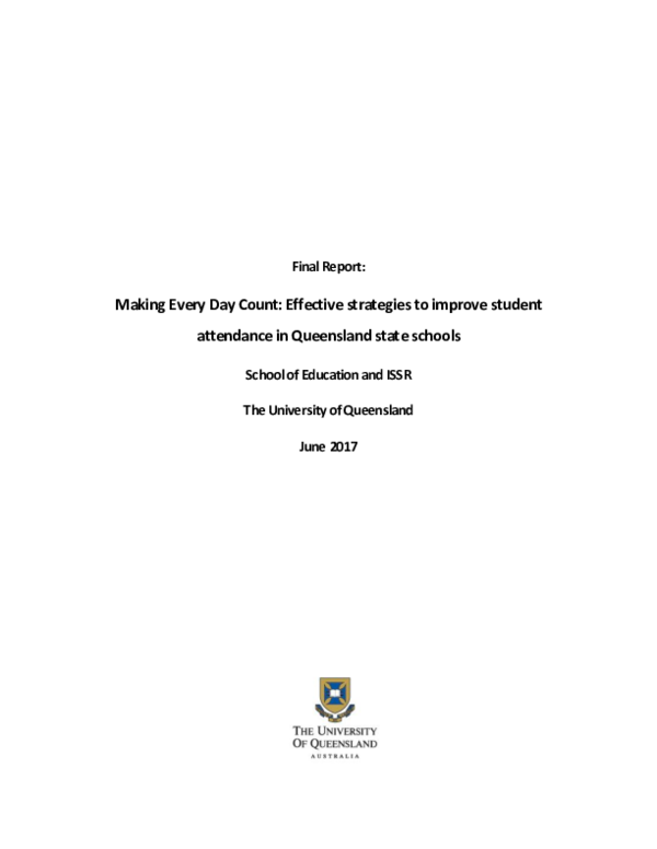 (PDF) Making Every Day Count- Effective strategies to improve student ...