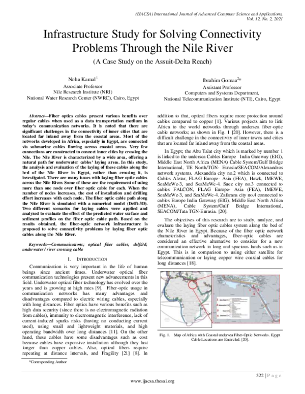 (PDF) Infrastructure Study for Solving Connectivity Problems Through ...