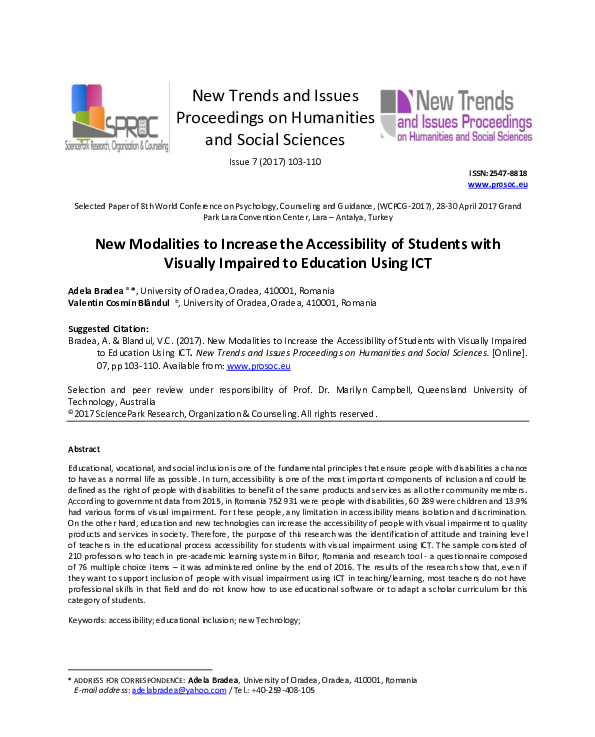 (PDF) New Modalities to Increase the Accessibility of Students with ...