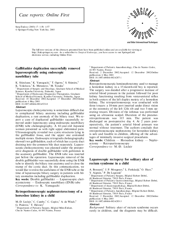 (PDF) Laparoscopic reduction of an ileoileal intussusception and ...
