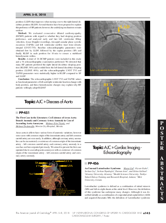 (PDF) The First Case in the Literature: Co-Existence of Arcus Aorta ...