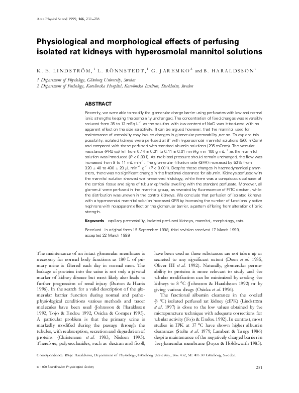 (PDF) Physiological and morphological effects of perfusing isolated rat ...