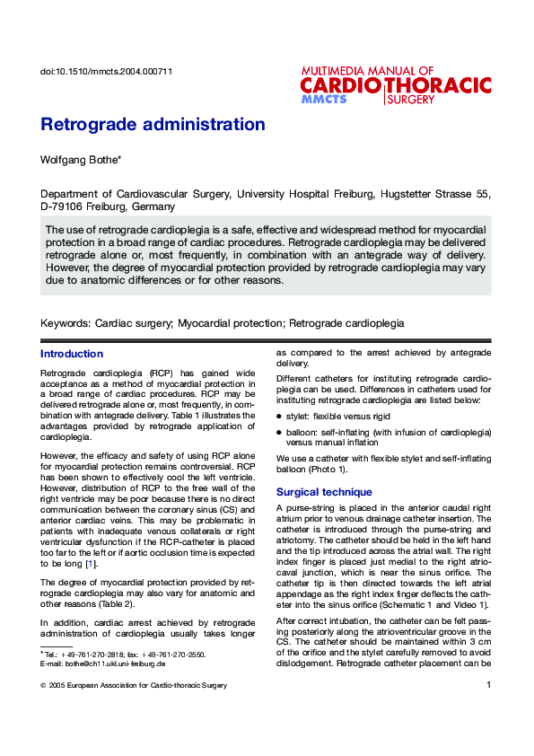 (PDF) Retrograde administration