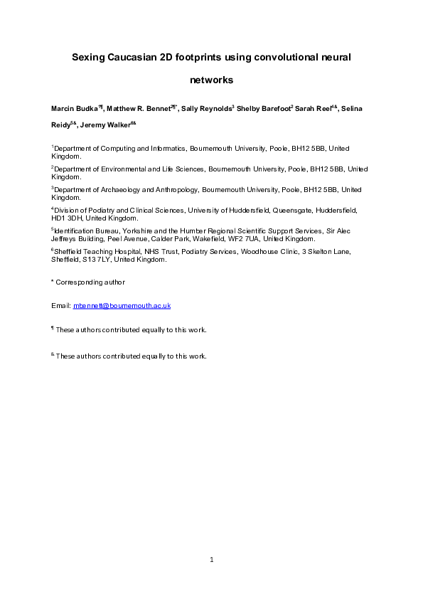 Pdf Sexing White 2d Footprints Using Convolutional Neural Networks