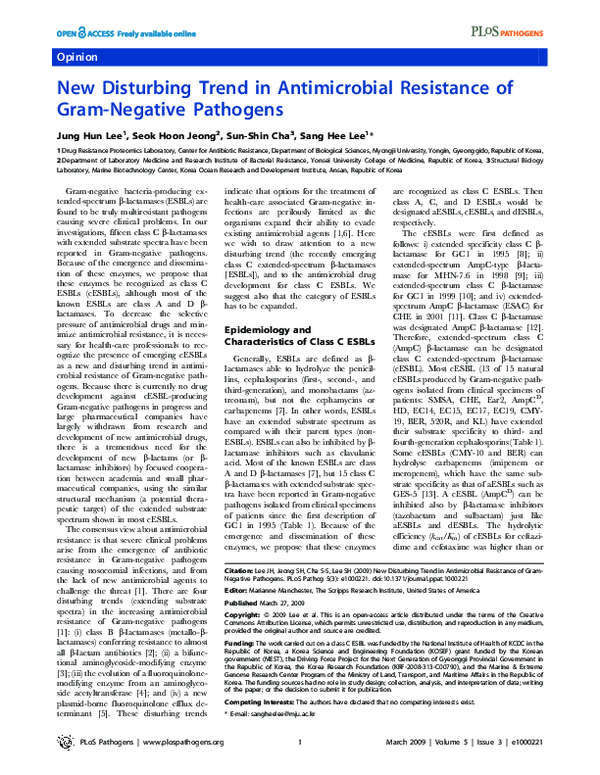 (PDF) New Disturbing Trend in Antimicrobial Resistance of Gram-Negative ...