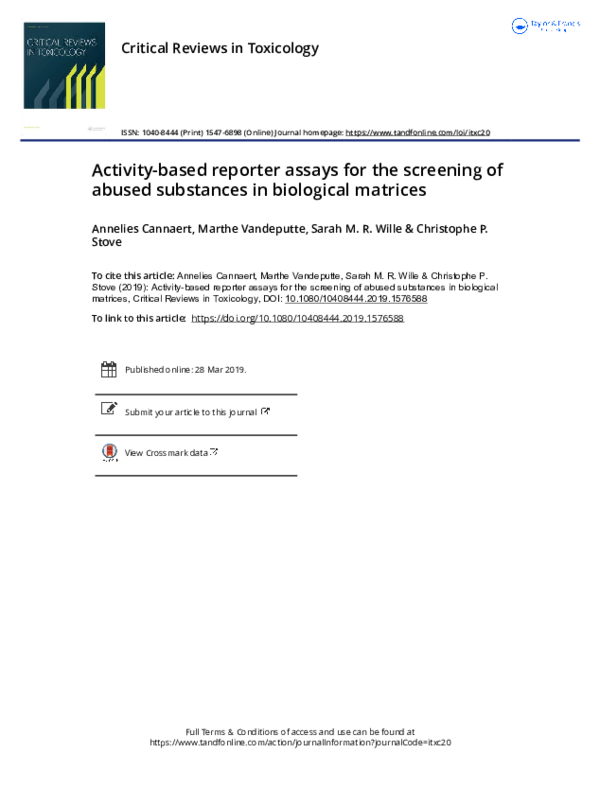 (PDF) Activity-based reporter assays for the screening of abused ...