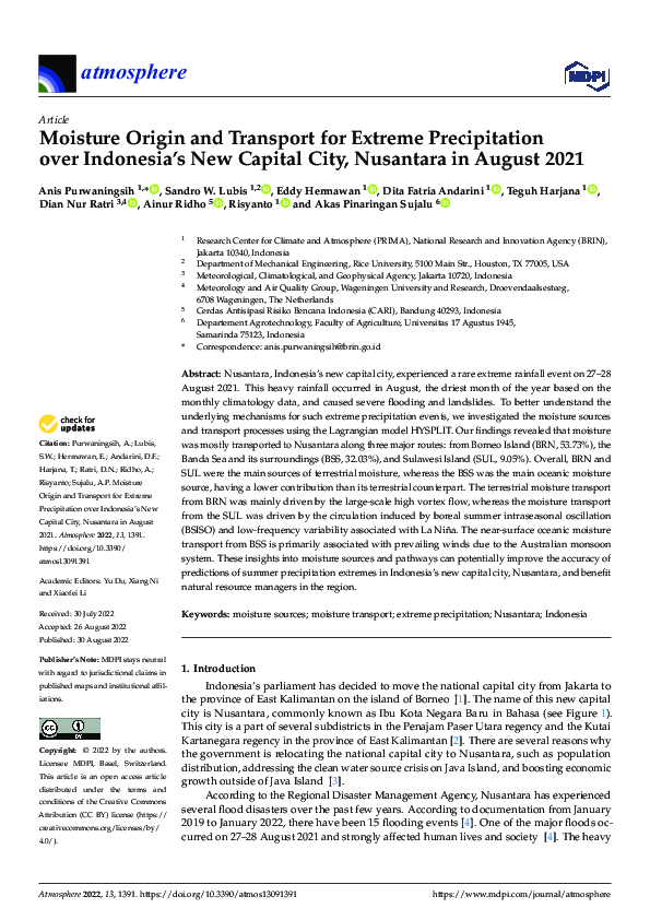 (PDF) Moisture Origin and Transport for Extreme Precipitation over ...