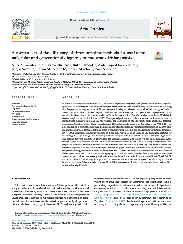 (PDF) A Comparison of the Efficiency of Three Sampling Methods for use ...