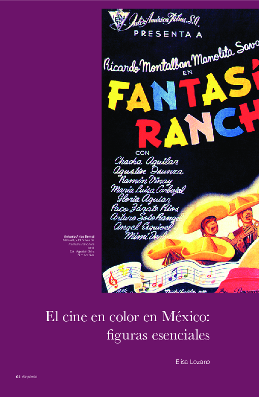 (PDF) El cine en color en México: figuras esenciales