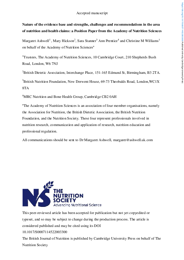 (PDF) Nature of the evidence base and strengths, challenges and ...