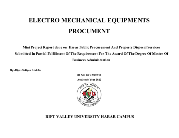 (DOC) Final Mini Project Report Format by Iliyas Sufiyan Abdella