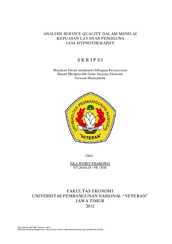(PDF) Analisis Service Quality Dalam Menilai Kepuasan Layanan Pengguna ...