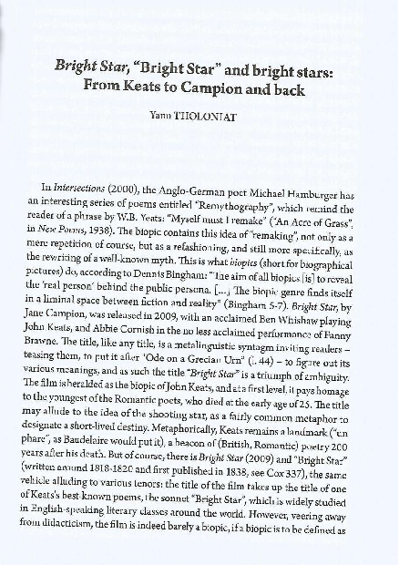 (PDF) Bright Star, “Bright Star” and bright stars: From Keats to ...