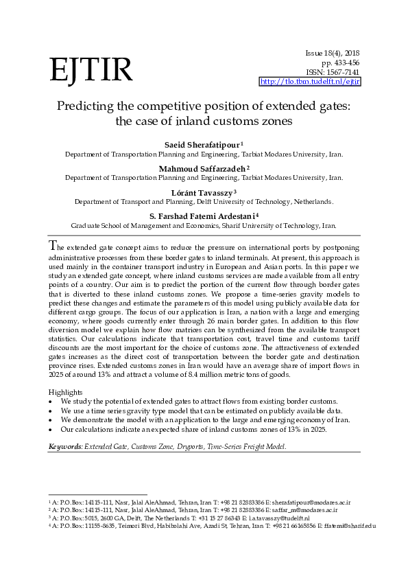 (PDF) Predicting the competitive position of extended gates : The case ...