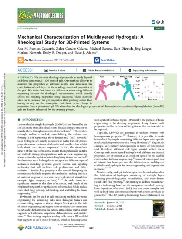 (PDF) Mechanical Characterization of Multilayered Hydrogels: A ...