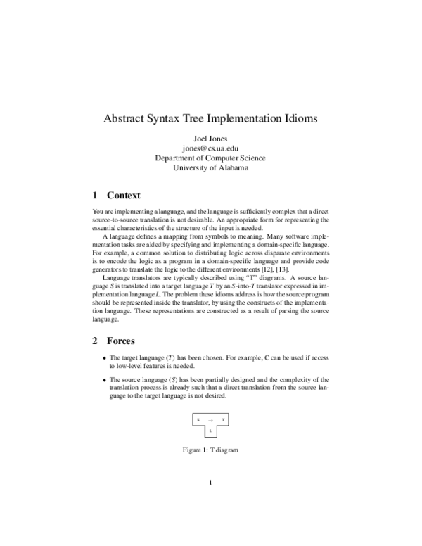 (PDF) Tree Implementation Idioms