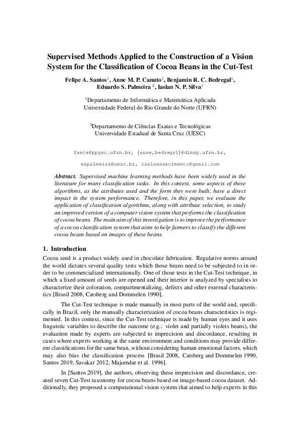 (PDF) Supervised Methods Applied to the Construction of a Vision System for the Classification ...