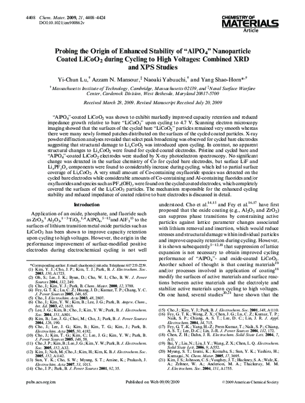 (PDF) Probing the Origin of Enhanced Stability of “AlPO4” Nanoparticle ...