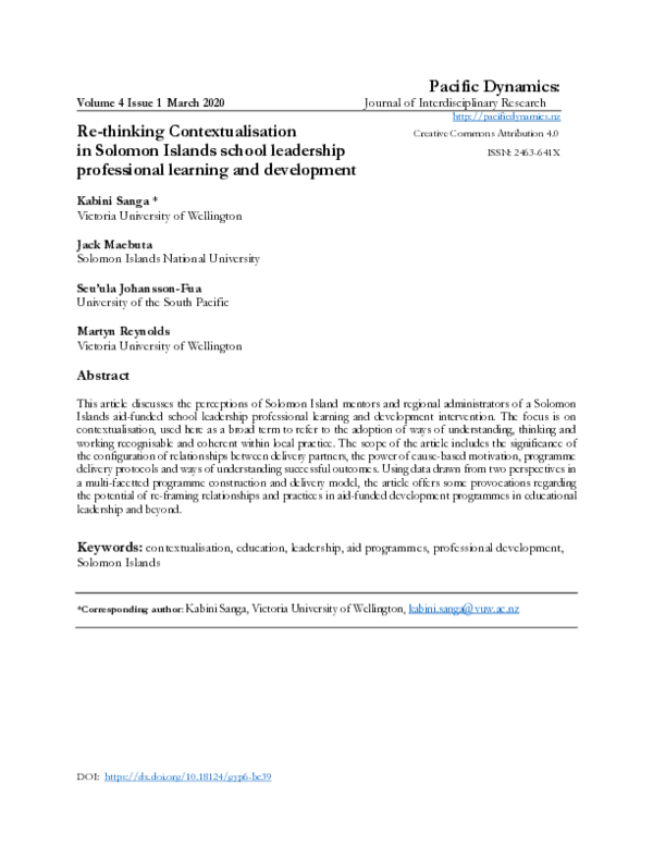 (PDF) Professional Learning and Development