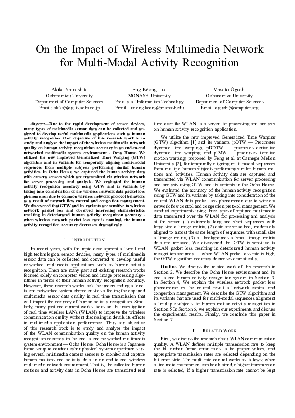 Pdf On The Impact Of Wireless Multimedia Network For Multi Modal