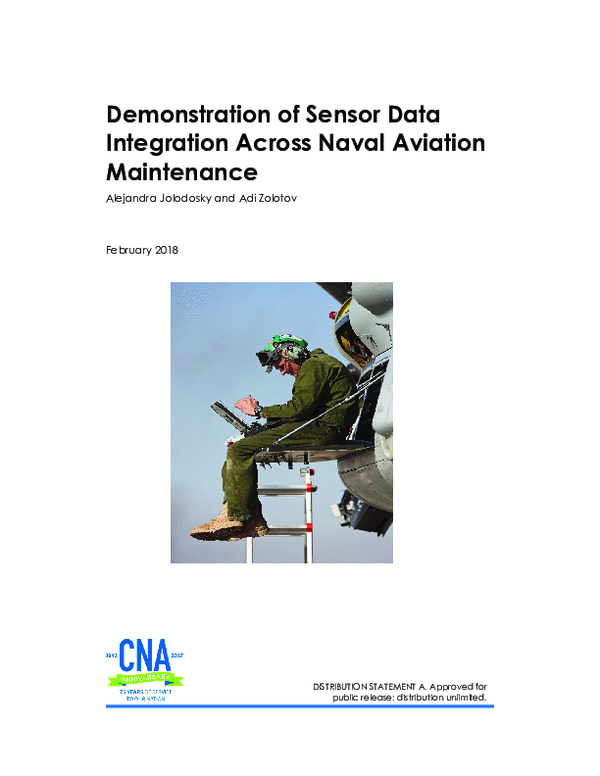 (PDF) Demonstration of Sensor Data Integration Across Naval Aviation ...