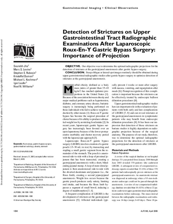 (PDF) Detection of Strictures on Upper Gastrointestinal Tract ...