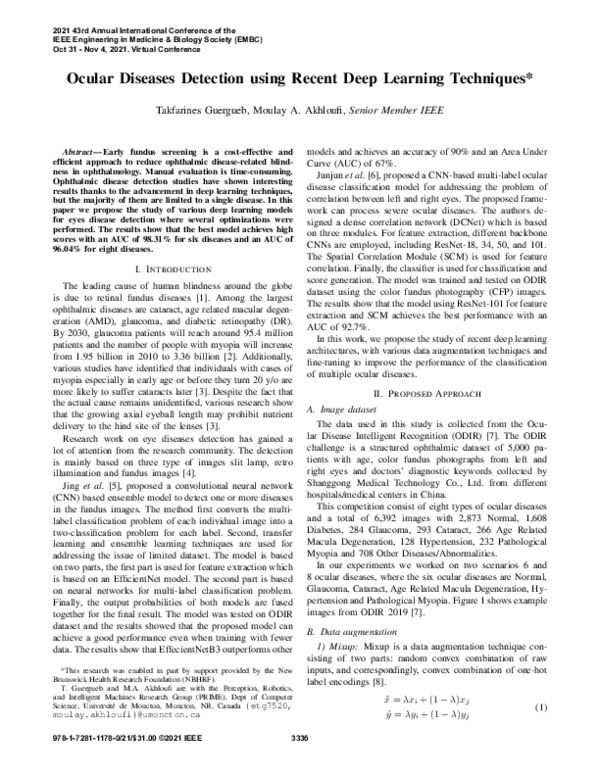 (PDF) Ocular Diseases Detection using Recent Deep Learning Techniques (PDF) Ocular Diseases Detection using Recent Deep Learning Techniques