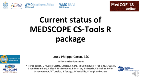 (PDF) Current status of MEDSCOPE CS-Tools