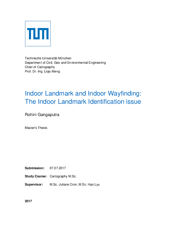 (PDF) Indoor Landmark and Indoor Wayfinding: The Indoor Landmark Identification issue
