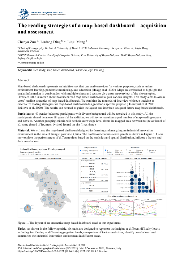 (PDF) The reading strategies of a map-based dashboard – acquisition and ...