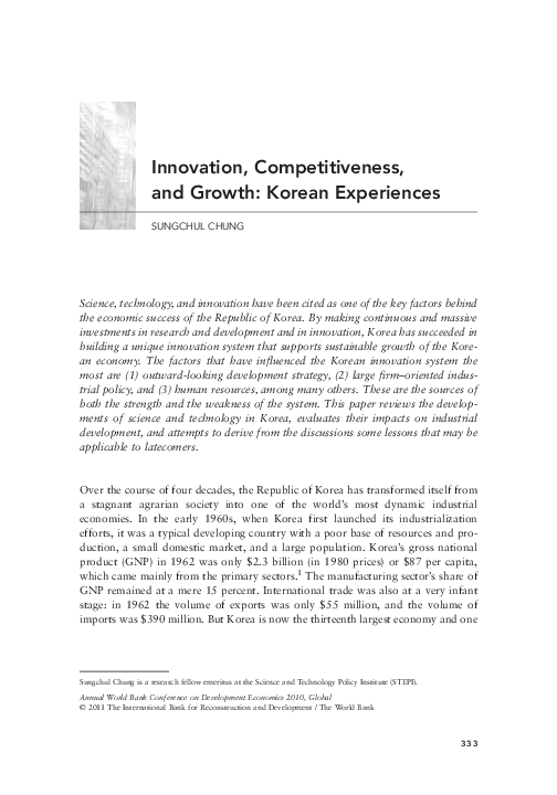 (PDF) Innovation, Competitiveness and Growth