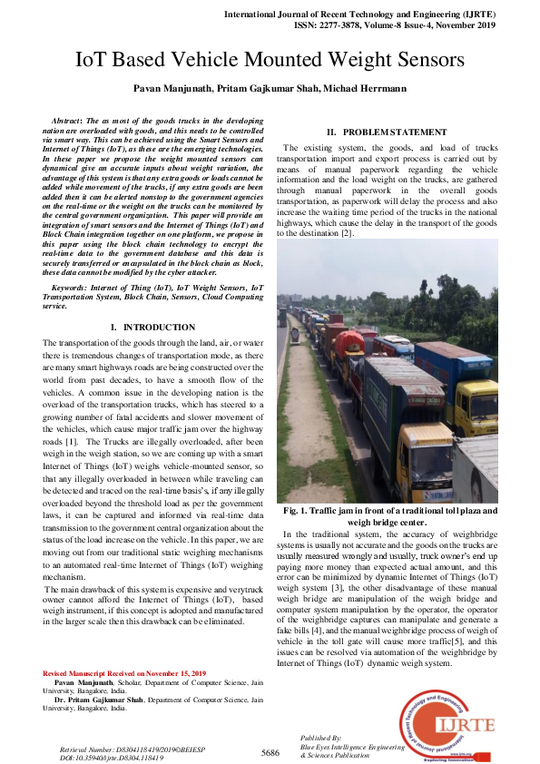 (PDF) IoT Based Vehicle Mounted Weight Sensors