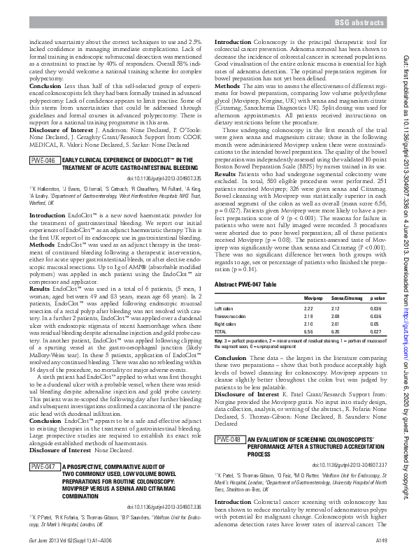 (PDF) PWE-047 A Prospective, Comparative Audit of Two Commonly Used ...