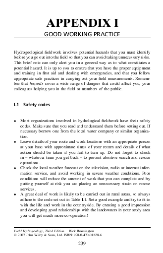 (PDF) Appendix I: Good Working Practice
