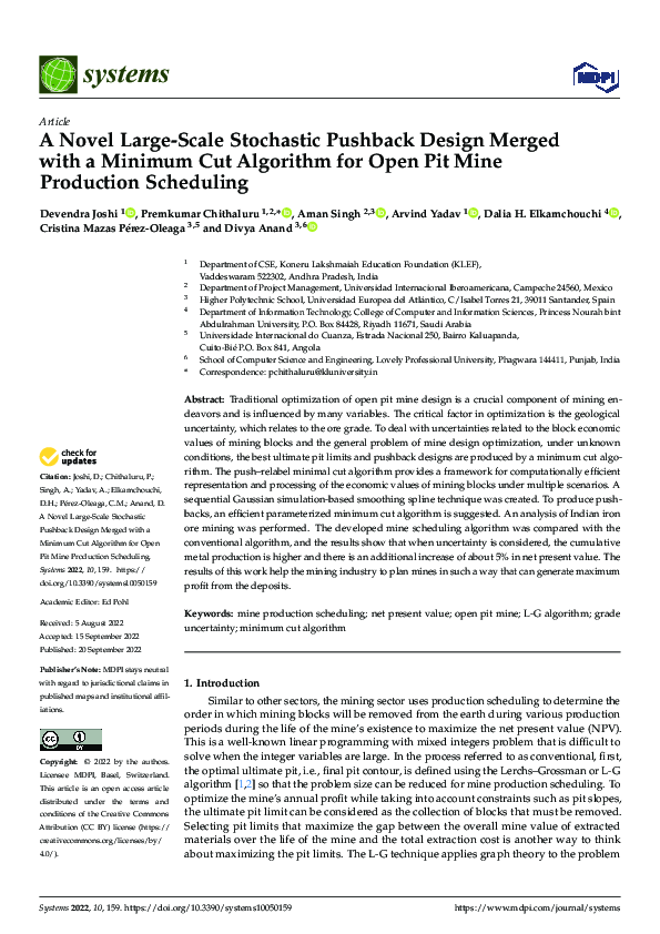 A Novel Large Scale Stochastic Pushback Design Merged With A Minimum Cut Algorithm For Open Pit 0955