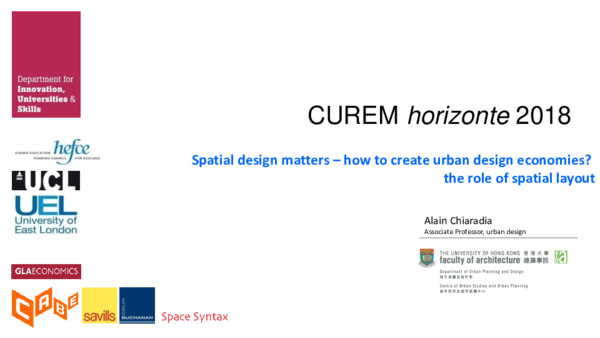 (PDF) Spatial design matters-how to create urban design economies? the ...