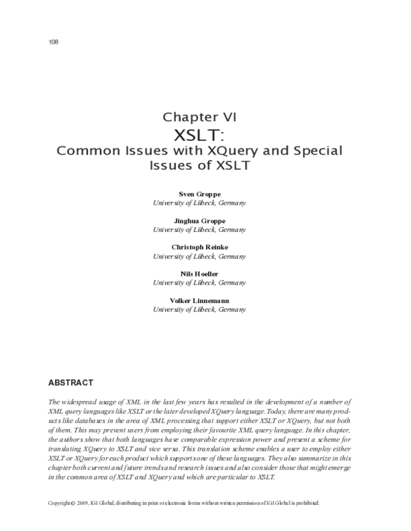 (PDF) XSLT