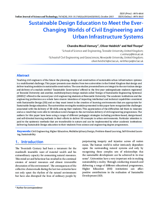 (PDF) Sustainable Design Education to Meet the Ever-Changing Worlds of ...